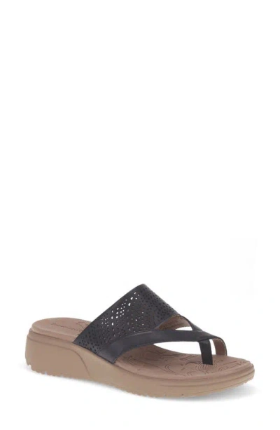 Baretraps Women's Brett Slide Wedge Sandals In Dark Navy | ModeSens