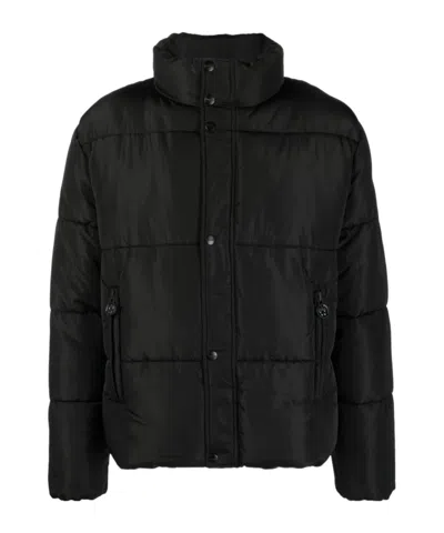 Barrow Logo-embroidered Puffer Jacket In Black | ModeSens