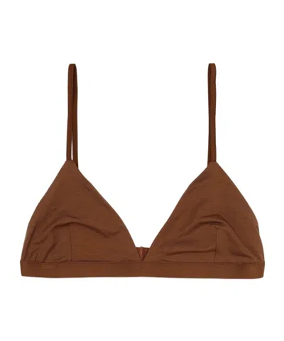 Baserange Triangle-cup Bra In Brown | ModeSens