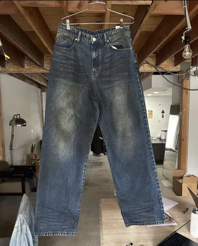 Pre-owned Basketcase Gallery Lax Baggy Denim Garage Wash Pre-owned Basketcase Gallery Lax Baggy Denim Garage Wash