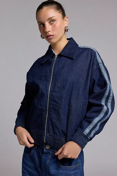 Bdg Dani Denim Bomber Jacket In Indigo, Women's At Urban Outfitters ...