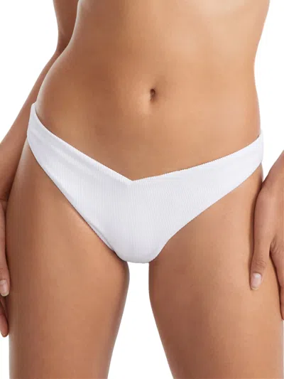Beach Riot Vanessa Hi-cut Bikini Bottom In White | ModeSens