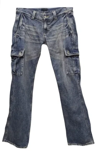 Pre-owned Beams Plus X Distressed Denim Beams Japan Mud Wash Rusty Blue ...