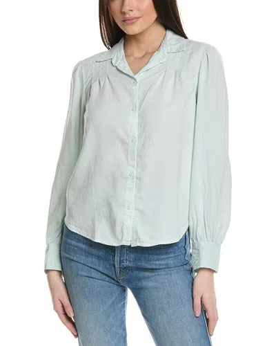 Bella Dahl Pintucked Button-down Shirt In Blue | ModeSens