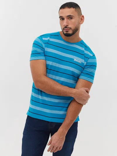 Bench Milos Striped T-shirt In Blue | ModeSens