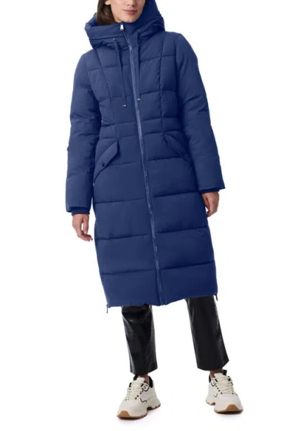 Bernardo Heavyweight Longline Puffer Jacket In Navy | ModeSens