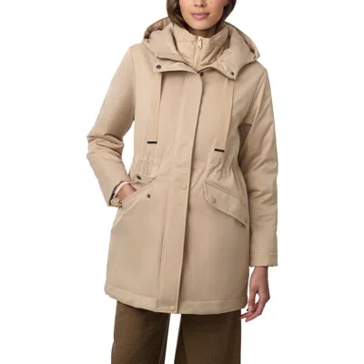 Bernardo Recycled Polyester Jacket With Removable Quilted Bib In Light ...