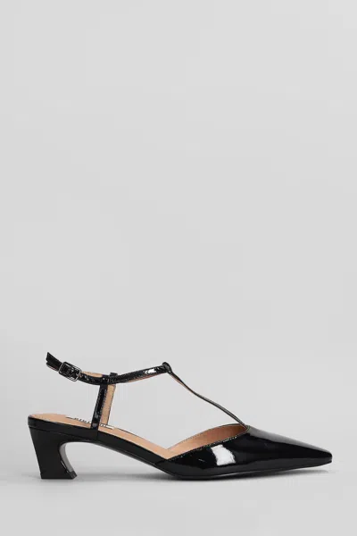Bibi Lou Nina Slingback 50 Pumps In Black Patent Leather | ModeSens