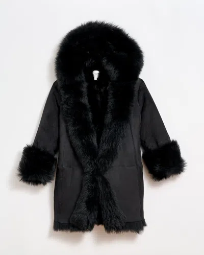 Billy Reid Shearling Duffle In Black | ModeSens
