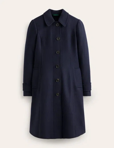 Boden Durham Wool Blend Coat Navy Women | ModeSens