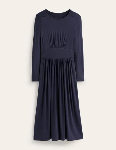Boden Thea Long Sleeve Midi Dress Navy Women | ModeSens