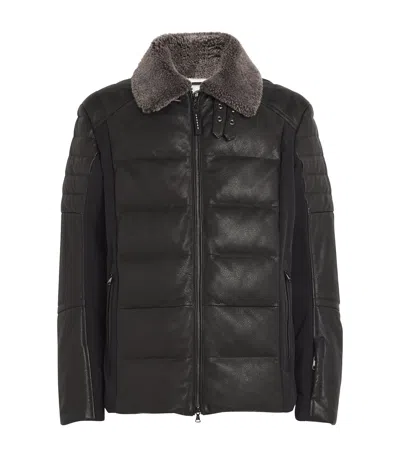 Bogner Leather Caile Ski Jacket In Black | ModeSens