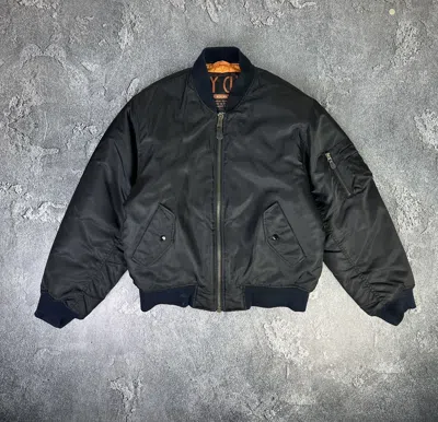 Pre-owned Bomber Jacket X Vintage Ma-1 Flyers Bomber Jacket Alpha Industries In Black | ModeSens