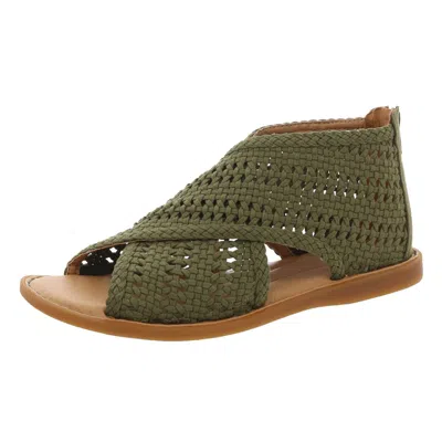 Born Iwa Mac Womens Woven Gladiator Sandals In Green | ModeSens