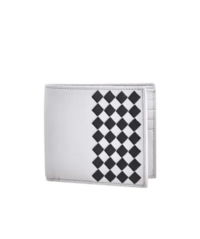 Bottega Veneta Checkered Purse In White | ModeSens