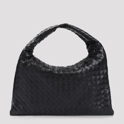 Bottega Veneta Leather Small Hop Bag In Black Brass | ModeSens
