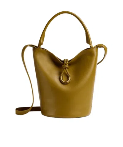 Bottega Veneta Liberta Bucket In Brown Iron Brown | ModeSens