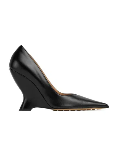 Bottega Veneta Logo High Heels In Black | ModeSens