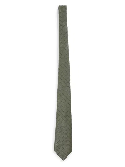 Bottega Veneta Men's Intrecciato Tie In Green | ModeSens