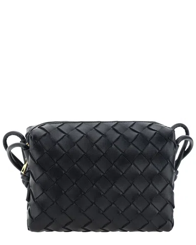 Bottega Veneta Mini Loop Leather Camera Bag In Black | ModeSens