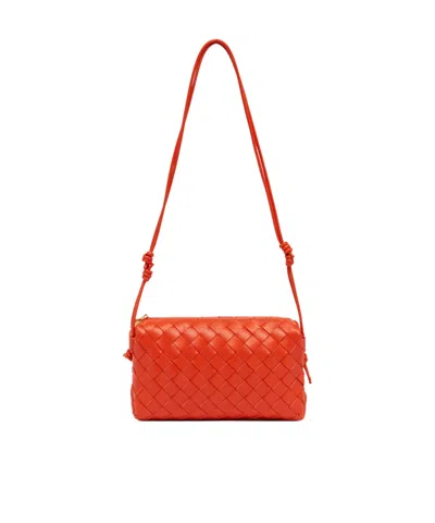 Bottega Veneta Mini Loop Shoulder Bag In Red | ModeSens
