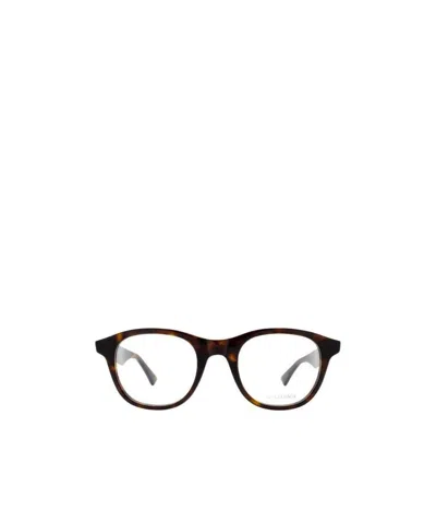 Bottega Veneta Round-frame Tortoiseshell Glasses In Black | ModeSens
