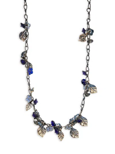 Bottega Veneta Women s Sterling Silver Floral Charm Necklace ModeSens