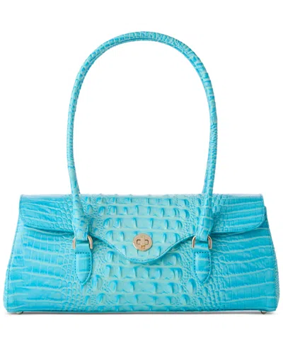 Brahmin Dayan Melbourne Satchel In Tropic Blue | ModeSens