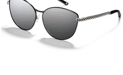 Brighton Women's Interlok Woven Sunglasses In Silver-black In Multi ...