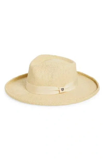 Brixton Victoria Straw Fedora In Natural/oat Milk | ModeSens