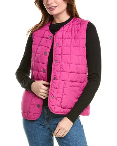 Brooks Brothers Quilted Reversible Vest In Pink | ModeSens