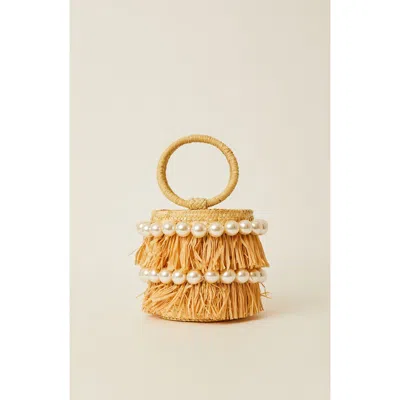 Btb Los Angeles Liv Round Pearl Bucket In Orange | ModeSens