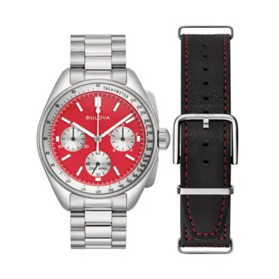 Bulova Lunar Pilot 96k115 Men's Chronograph Watch – Red 'blood Moon ...
