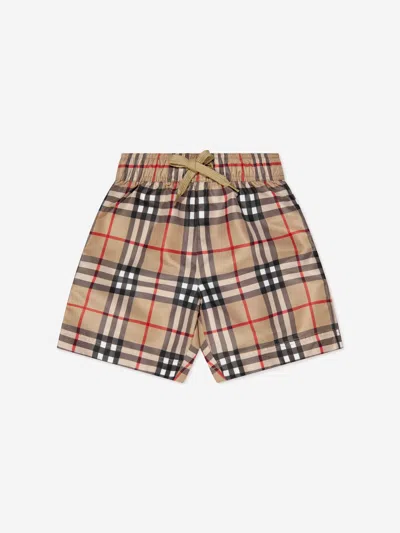 Burberry Baby Boys Mini Malcom Swim Shorts In Beige | ModeSens