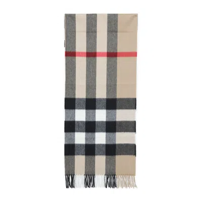 Burberry Cashmere Scarf Men In Multicolor | ModeSens