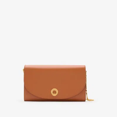 Burberry Chain Strap Wallet In Deep Russet | ModeSens