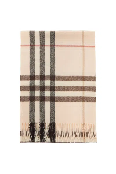 Burberry Classic Check Cashmere Scarf In Neutral | ModeSens