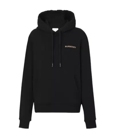 Burberry Deer Graphic Oversized Hoodie In Black | ModeSens
