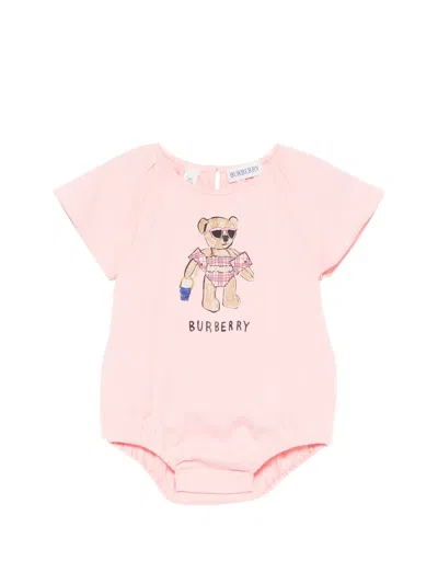 Burberry Babies' Graphic-print Body In Pink | ModeSens
