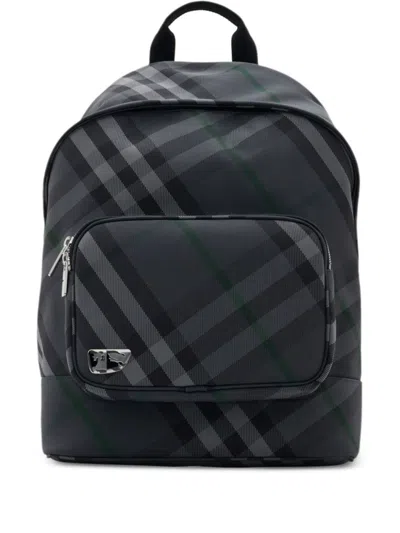 Burberry Grey Logo Backpack | ModeSens