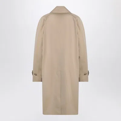 Burberry Heritage Camden Car Coat In Honey Colour In Neutral | ModeSens