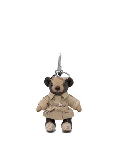 Burberry Key Holders & Charms Beige In Brown | ModeSens
