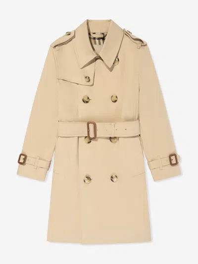 Burberry Kids Mayfair Trench Coat In Beige | ModeSens