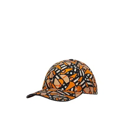 Burberry Monogram-pattern Curved-peak Woven Baseball Cap In White ...