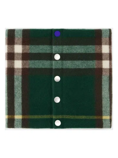Burberry Green Snood Scarf | ModeSens