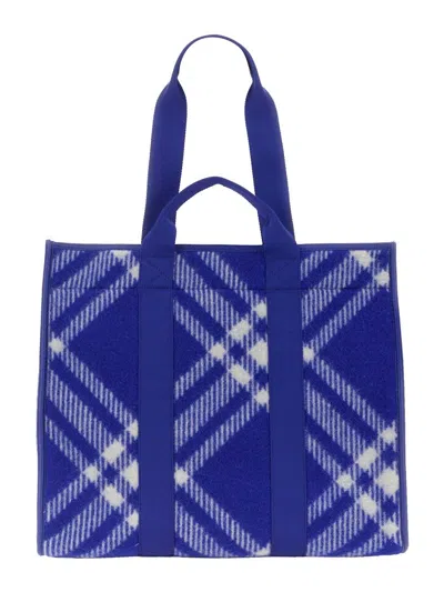 Burberry Shopper Bag In Blue | ModeSens