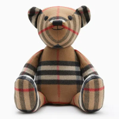 Burberry Thomas Vintage Check Dark Beige Teddy Bear | ModeSens