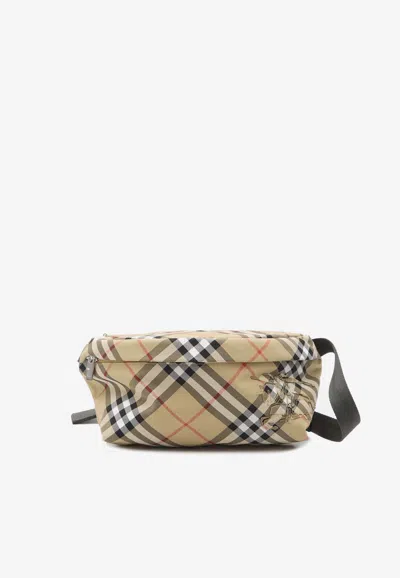 Burberry Vintage Check Belt Bag In Beige | ModeSens