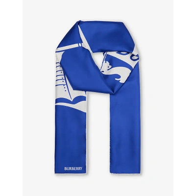 Burberry Womens Knight Equestrian Knight Design Graphic-print Large ...