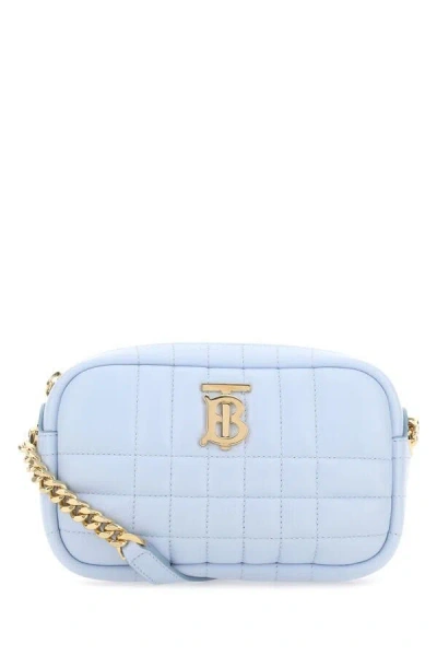 Burberry Women Pastel Light-blue Nappa Leather Mini Lola Crossbody Bag ...